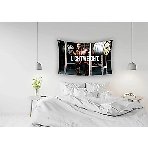 Lightweight Ronnie Coleman flag Tapestries, Workout Wall Tapestry, Gym Wall Hanging Flag 3x5 Feet Banner