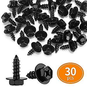 luxlead 30 PCS Front Fender Liner Screws Set, Replaces 90159-60498, Compatible with Lexus Toyota Lexus Tacoma Prius Corolla Tundra