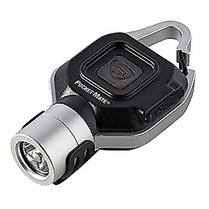 Streamlight 73300 Pocket Mate 325-Lumen Keychain/Clip-on USB Rechargeable Flashlight, Silver