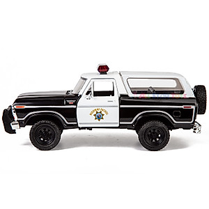 All Star Toys Exclusive 1978 Ford Bronco Ranger XLT California Highway Patrol CHP Police 1:24 Diecast Model Car Law Enforcement Motormax 76985 (Highway Patrol)