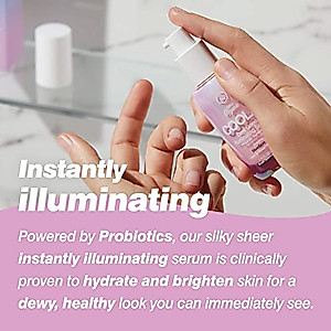 COOLA Organic Dew Good Illuminating Probiotic Serum with SPF 30, Dermatologist Tested Sunscreen with Plant-Derived BlueScreen Digital De-Stress Technology, 1.15 Fl Oz