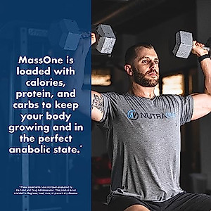 Massone Mass Gainer Protein Powder by NutraOne – Gain Weight Protein Meal Replacement (Gourmet Chocolate - 7 lbs.)