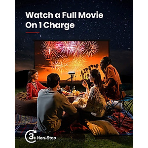 Anker Nebula Solar Portable 1080p Projector with Anker Nebula Projector Lightweight and Adjustable 3-ft Floor Stand