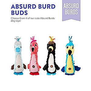 Charming Pet Absurd Burds Pink Flamingo Dog Toy - Squeeze and Shake for Unique Silly Sound to Entice Interactive Play