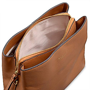 RADLEY London Womens Dukes Place Multi-Compartment Leather Bag, Medium, DARK BUTTER