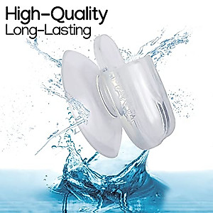 MANTA Hair Brush Shower Holder - Wall Mounted Transparent Organizer for Hair Brushes - Shower Holder with Suction Cup for Hair Accessories