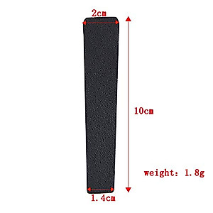 SHARROW 6 Pair Archery Bow String Stabilizer Recurve Bow Silencers Pads Bow Limbs Cover Vibration Dampener Hunting Accessories (Black)