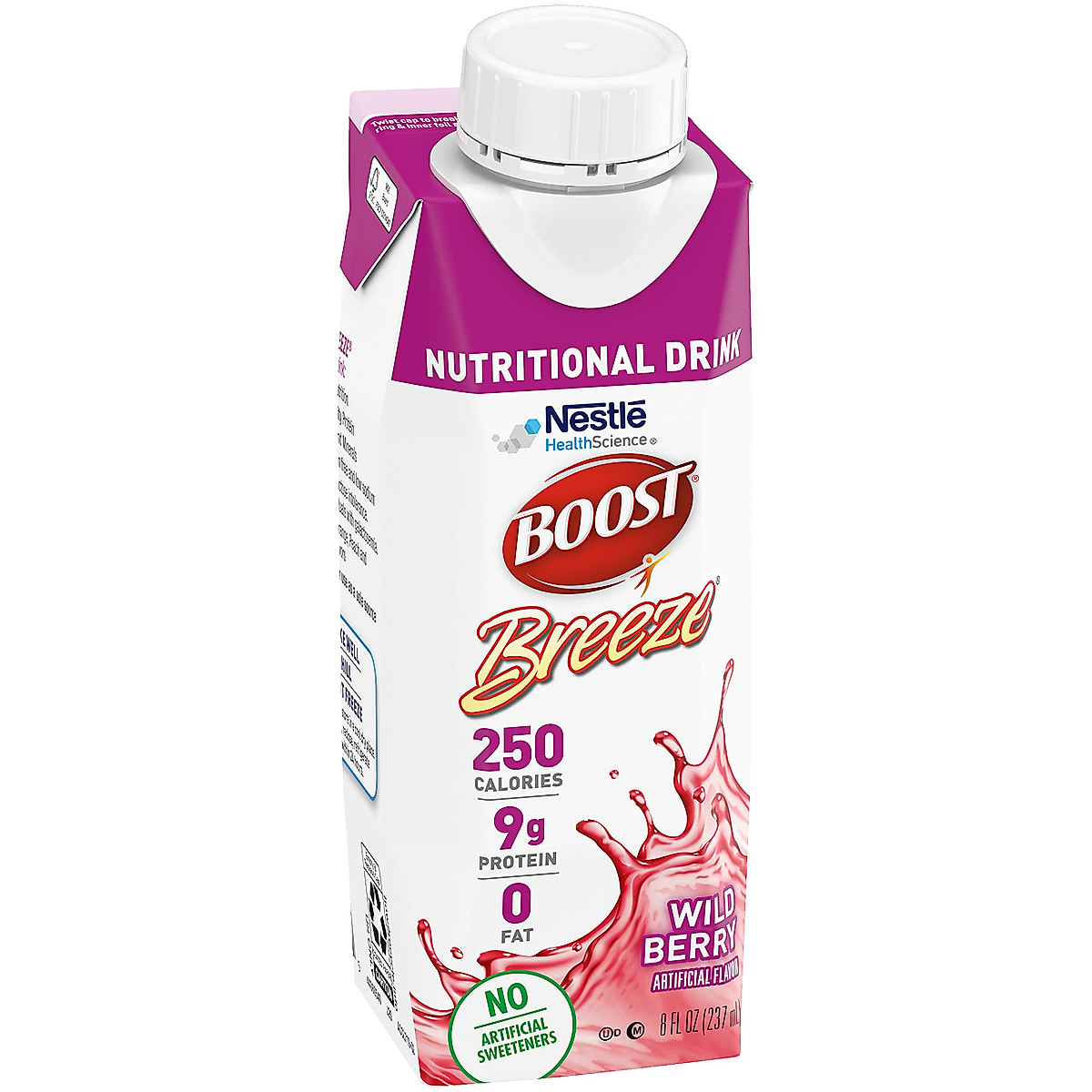 Boost Breeze Nutritional Drink Wildberry, 8 Fl Oz (Pack of 6)