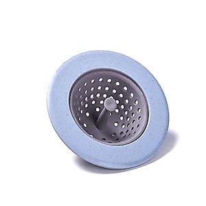 1PCS Silicone Bathroom Sink Drains Bathtub Strainers Kitchen Accessories,Blue