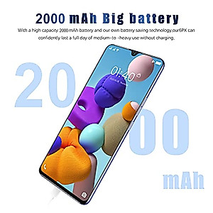 Unlocked Cell Phones, Unlocked Smartphone 1+8G Mobile Cell Phone 6.52 Inch HD Camera Touch Screen Dual SIM Cellphone Unlocked Smart Phone for Father Childrens Gift (Pink)