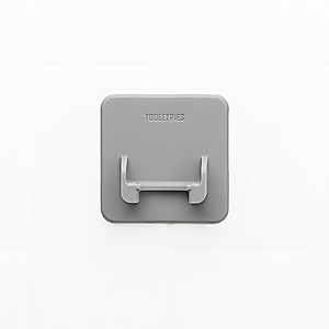 Tooletries - The Mason Razor Holder for Shower - Secure & Safe, Silicone Shower Organizer, Bathroom Accessories - Features Silicone-Grip Technology, Removable & Reusable - Grey