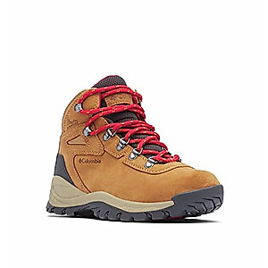 Columbia Women's Newton Ridge Plus Waterproof Amped, Elk/Mountain Red, 9