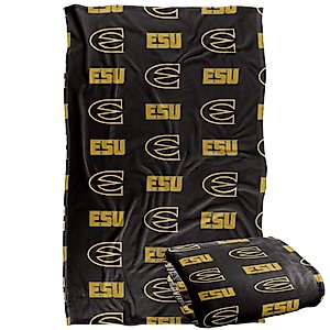 Emporia State University Hornets Blanket, 36"x58", Logo Pattern, Silky Touch Super Soft Throw