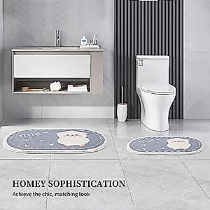 URORU Bathroom Rugs, Bath Rugs for Bathroom Non Slip, Fall Bathroom Rugs, Fluffy, Non-Slip, Machine Washable, Absorbent, Soft.Bathroom Bath Rugs Suitable for bathtubs and Showers.