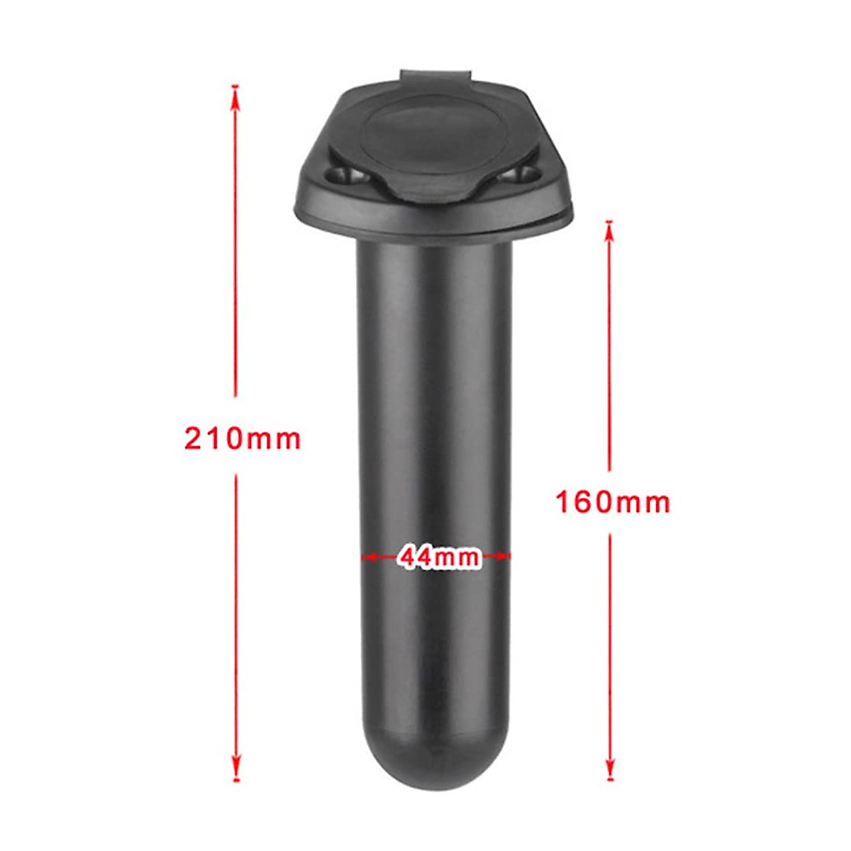 Kayak Fishing Rod Holder, Kayak Deck Plastic Flush Mount Fishing Boat Rod Holders, Fishing Tackle Accessory Tool