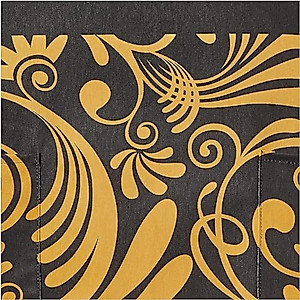 African American Expressions - Mothers Day Gifts for Mom, Kitchen Apron, Queen Black and Gold, 36 x 26 Inch, KA-03