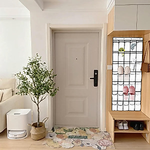 Olutacot 3 Pcs 105 Large White Mesh Pockets 35 Pockets Over The Door Shoe Organizer with 16+16 Hooks Hanging Shoe Organizer Hanging Shoe Rack Shoe Holder Hanger for Closet Bedroom Dorm