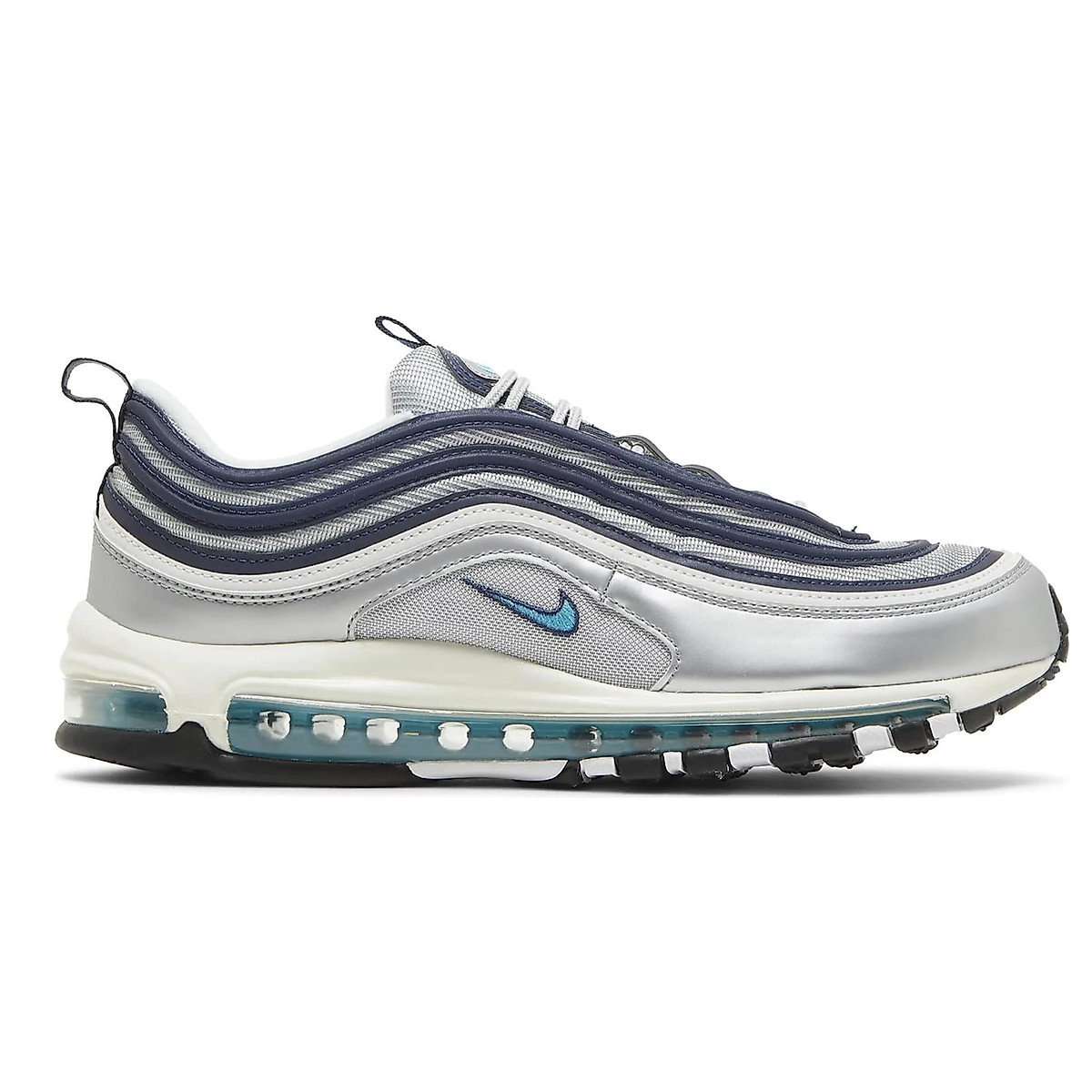 Nike Mens Air Max 97 DM0028 001 Metallic Silver/Chlorine Blue - Size 10.5