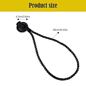 YOOLEETC 2PCS Cowboy Hat Mounts for Your Vehicle,Hat Holder for Truck Seat Car Accessories,Suction Cups are Available for Cars/Trucks/ Home Doors (Black)