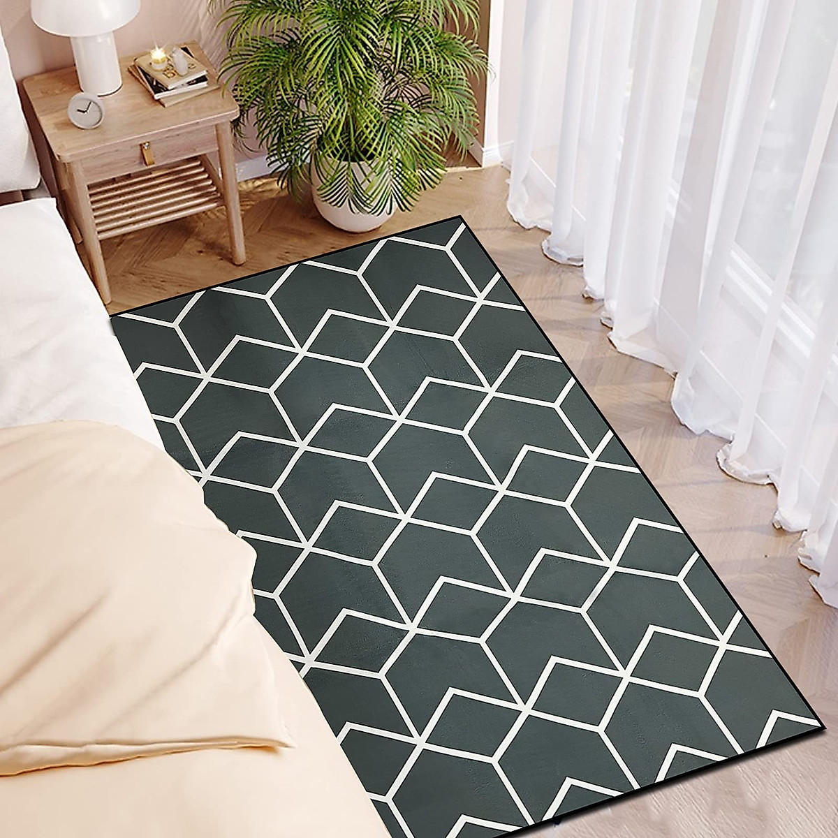 YEXEXINM 36"X48" Office Chair Mat for Hardwood Floor, Anti-Slip Desk Chair Mat, Chair Rugs Floor Protectors Mat, Computer Chair Mat for Rolling Chair, Chair Carpet Mat for Home Office