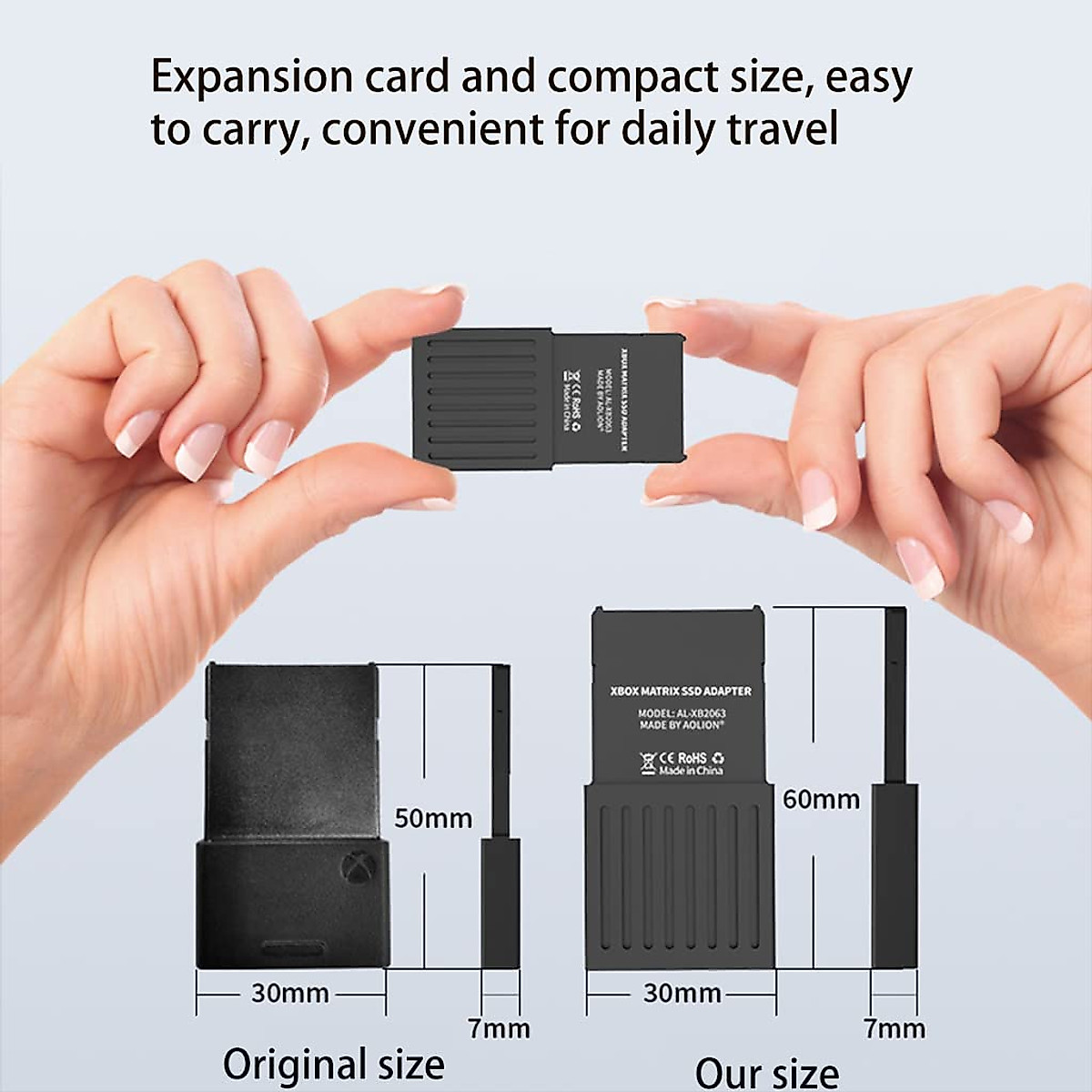yuxingerer Portable External Hard Drive Conversion Box Mini Game Console External Host Hard Drive Expansion Card Conversion Box Compatible with X Box Series X/S Game Console