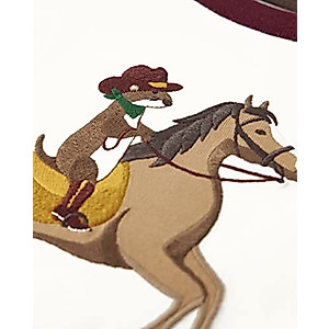 Gymboree Boys and Toddler Embroidered Graphic Long Sleeve Raglan T-Shirts, County Horse, 5T