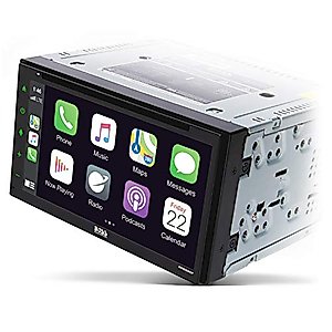 BOSS Audio Systems Elite BV900ACP Car Multimedia Player with Apple CarPlay-Android Auto - Double Din, 6.75 Inch Capacitive Touchscreen, Bluetooth, DVD, CD, USB, Aux, AM FM