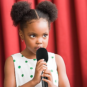 Geekria for Creators Foam Windscreen Compatible with Shure SM57-LCE, PGA81-LC, Microphone Antipop Foam Cover, Mic Wind Cover, Sponge Foam Filter (Black / 2 Pack)