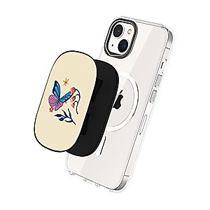 RhinoShield GRIPMAX Compatible with MagSafe - Grip, Stand, and Selfie Holder for Phones and Cases, Repositionable and Durable, Best paired Phone Cases for MagSafe - Butterfly Dance