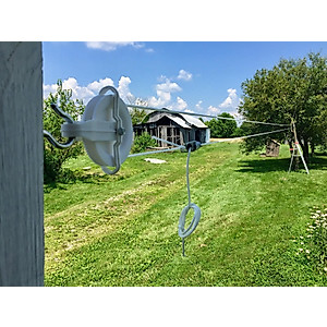 2 Pack Clothesline Pulley HIGH Grade Impact Plastic 5" Wheel Weather Resistant High Grade Impact - Features Aluminum Axle Rustproof Weather Resistant - Pulley For Outdoor Drying Clothes.