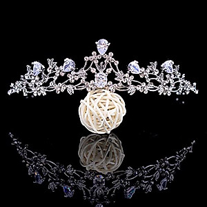 AYBAL Hairpin Crystal Ziron Bridal Crown Wedding Crown Princess Hairhoop Hairband Hair Jewelry Wedding Headdress for Women Girl Decor