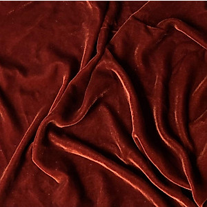 Burnt Orange - Silk/Rayon Velvet Fabric