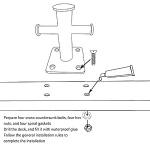 Marine Bollard, Mooring Cleat Bollard135mm Single Cross Bollard Heavy Duty Marine Grade 316 Stainless Steel for Yacht Fishing Boat