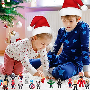 20 Pieces Hero Action Figures Sets, Mini Action Figures for Boys Toys, Birthday Party Gifts Cupcake Toppers Decoration