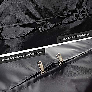 Twin Tub Portable Mini Washing Machine Cover,Twin Tub Washer Cover(Black,23''x14''x24'')