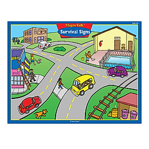 Super Duper Publications | Magnetic Survival Signs Board Game | Educational Learning Resource for Children