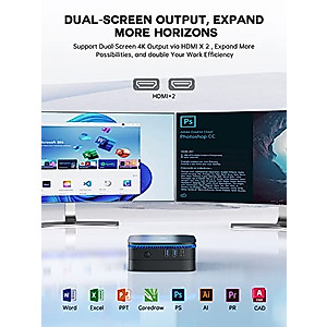 ACEMAGICIAN Mini PC N5105(up to 2.9GHz) Mini Computers 11 Pro, 16GB DDR4 512GB M.2 SSD Mini Desktop Computers, AK1 PRO Small PC Support Dual 4K UHD, WiFi 5, BT, HDMI, VESA, Auto Power On