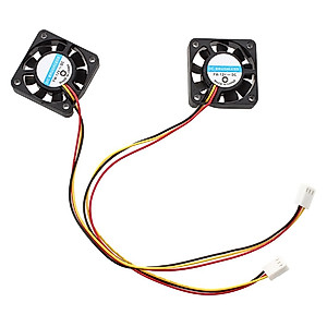 HiLetgo 4pcs DC 12V 4010 Fan 3Pin Computer CPU Cooler Mini Cooling Fan 40x40x10mm Small Exhaust Fan for Ender 3 CR10 3D Printer