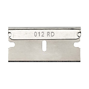 AccuTec Pro Heavy Duty Steel Backed Single Edge Razor Utility Blades - 100-Pack - .012" Made of High Carbon Steel for Extra Durability and Long Life - APBL-7055