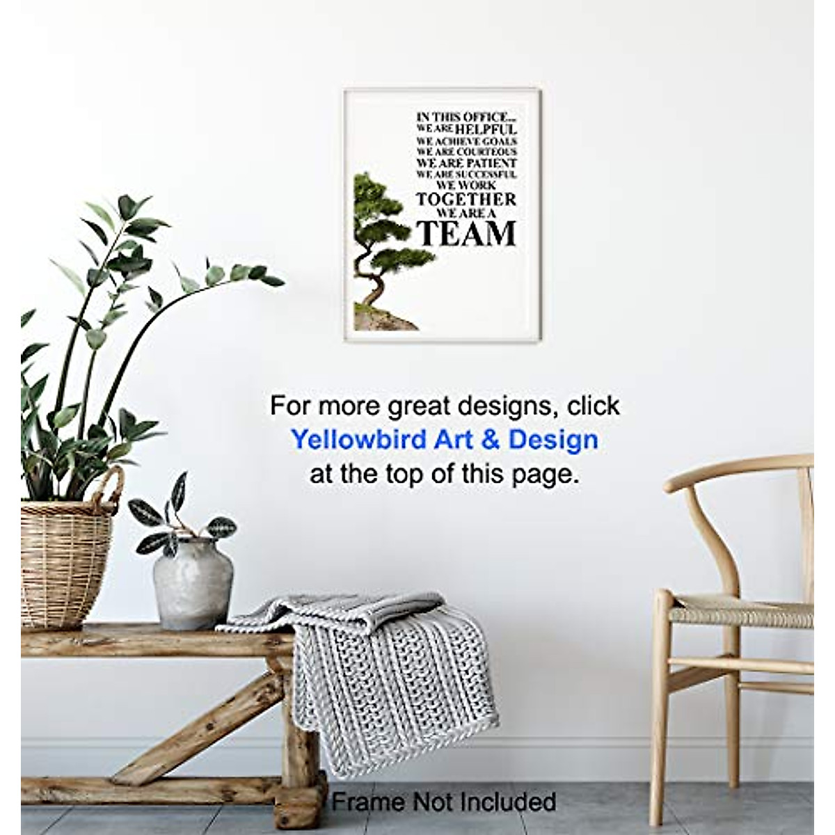 Team Office Wall Art Decor- Unique Motivational Gift for Boss, Manager - UNFRAMED Photo 8X10 - Inspirational Teamwork Quote Print