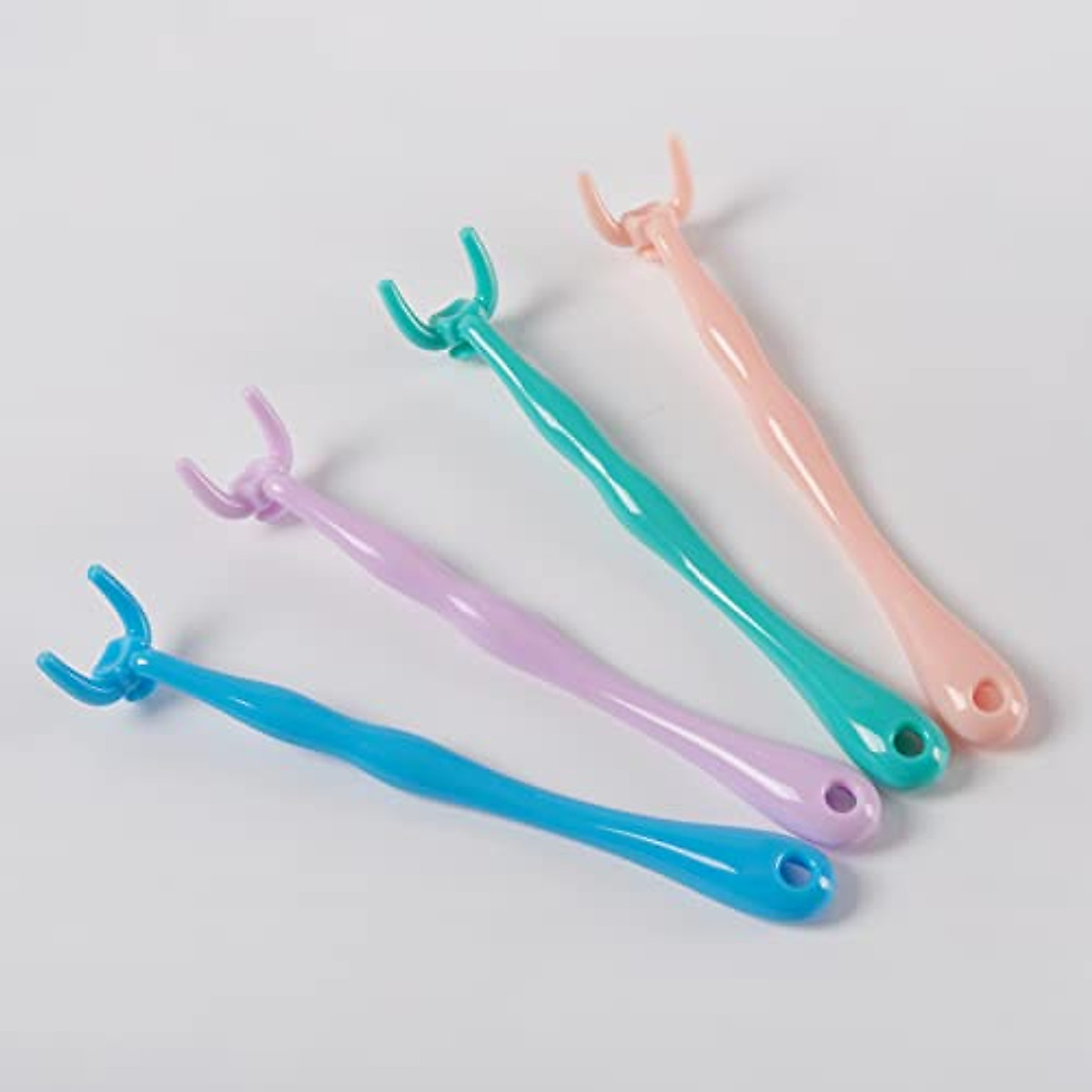 Reusable NO-Waste Dental Floss Handle 1 Counts for Adults and Kids Teeth Cleaning Interdental Brush Unflavored Floss Picks Colorful Design floas Holder Flosser