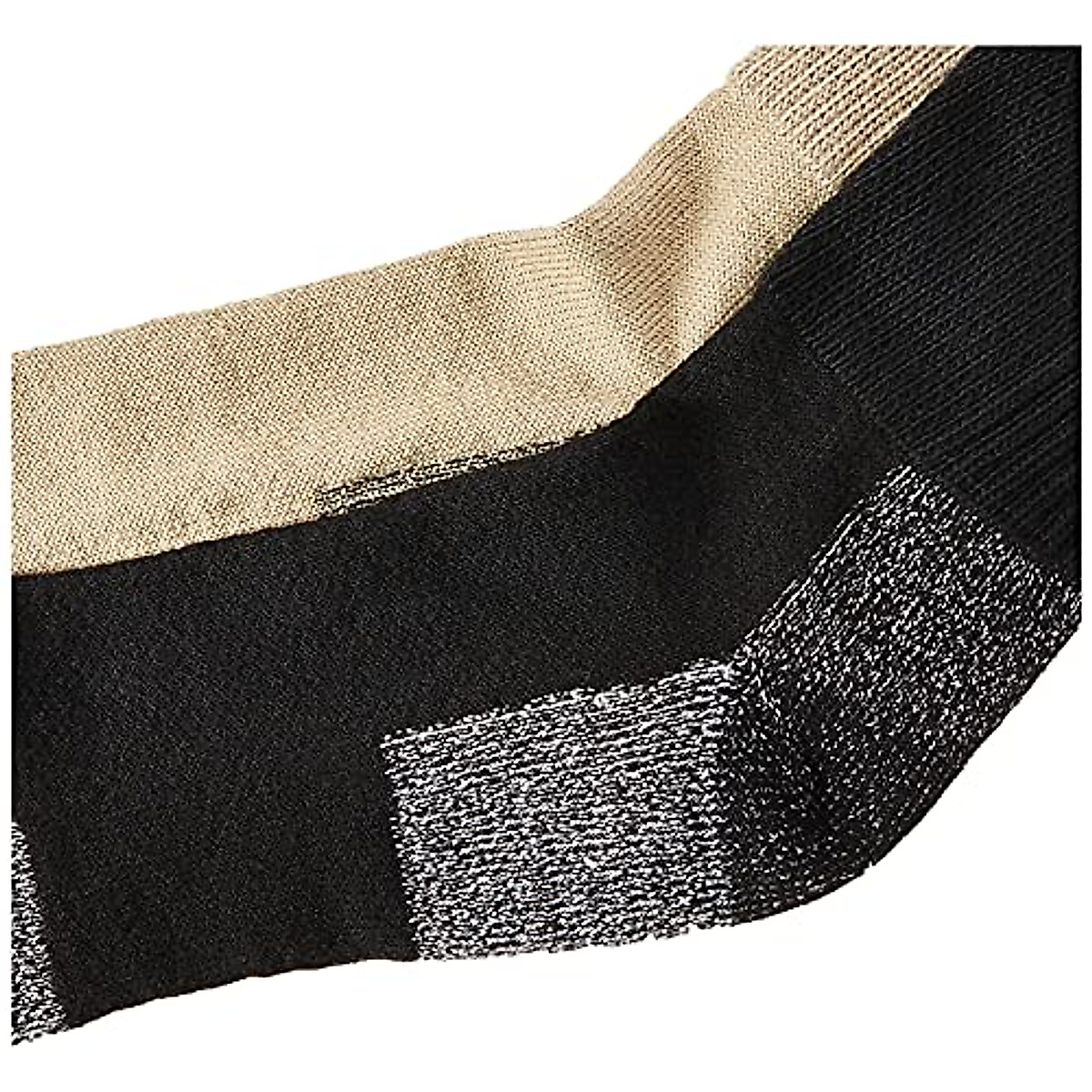 Dr. Scholl's Men's 2 Pack Non-binding Diabetes and Circulatory Odor Resistant Crew Casual Sock, Khaki/Black, Shoe Size 13-15 US