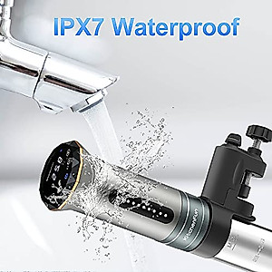 Sous Vide Cooker Immersion Circulators: 1100W Fast-Heating| IPX7 Waterproof| Thermal Immersion Circulator| Accurate Temperature and Timer| Sous Vide Machines with Digital Touch Screen by KitchenFun