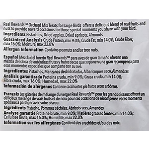 ZuPreem Real Rewards Orchard Mix Large Bird Treats 6 oz