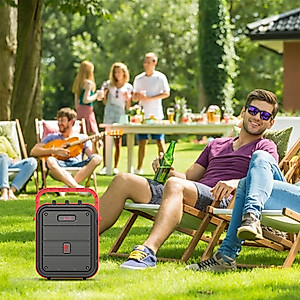 Shinco Bluetooth Speaker with Microphone, Portable Karaoke Machine with Remote Control, Audio Recording, FM Radio, Perfect for Kids