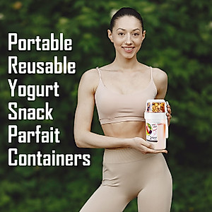 26 oz Overnight Oats Containers with Lids - Mason Jars for Overnight Oats, Reusable Overnight Oats Container with spoon, Leak-proof Overnight Oats Jars for holding milk, soup, coffee, juice (White)