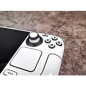 Steam Deck Skin, White Edition, Full Wrapping Vinyl Skin for Steam Deck (Designed by POP SKIN)