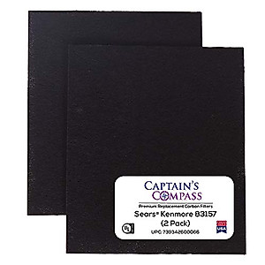 Captain's Compass - Premium Carbon Pre-Filters for Sears Kenmore 83157 Pre-Filter Replacement, 2 Pack