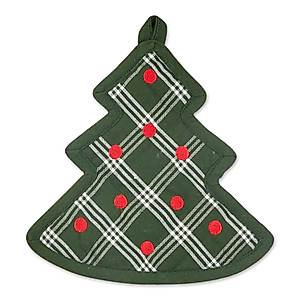 DII Christmas Kitchen Accessories & Décor Gift Set, Pot Holder & Dish Towels, O Christmas Tree, 3 Piece