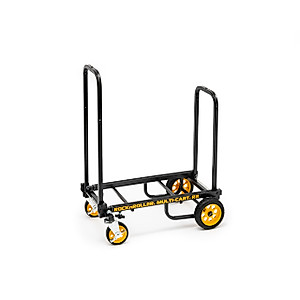 Rock-N-Roller R2RT (Micro) 8-in-1 Folding Multi-Cart/Hand Truck/Dolly/Platform Cart/26" to 39" Telescoping Frame/350 lbs. Load Capacity, Black